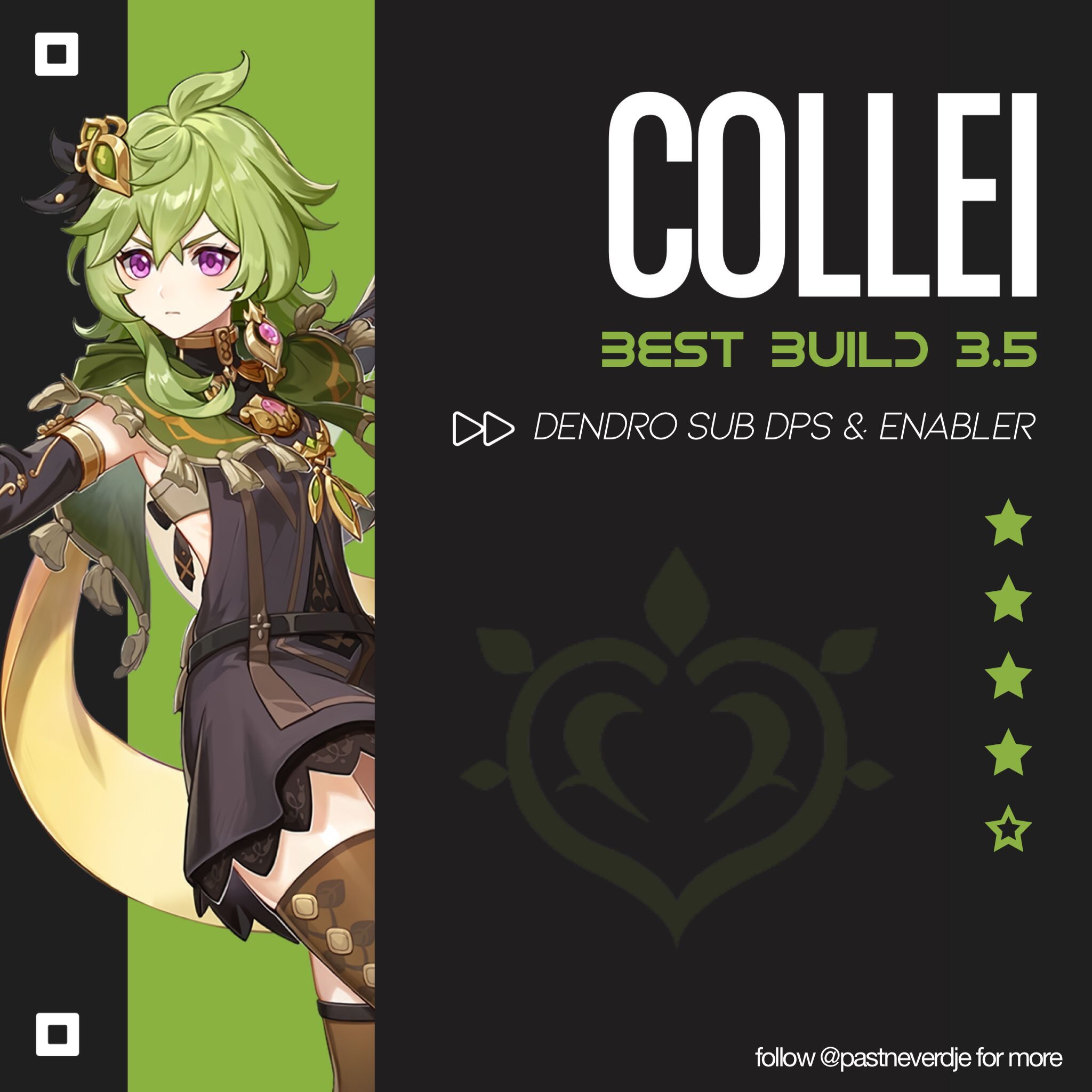[Version 3.5] Collei - best build sub dps and enabler Genshin Impact ...