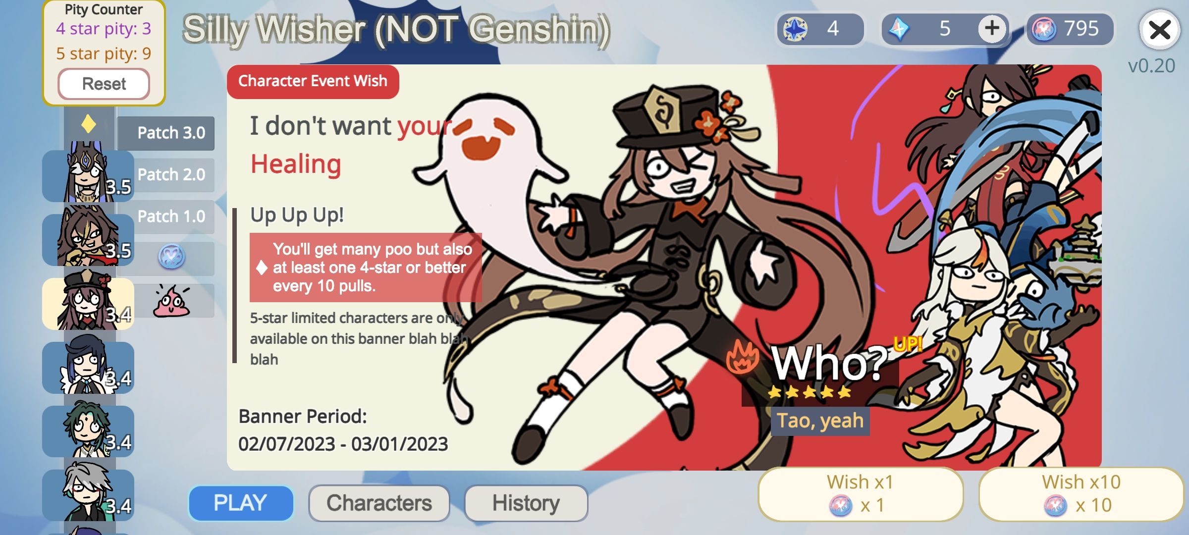 silly wisher banner are just too funny Genshin Impact | HoYoLAB