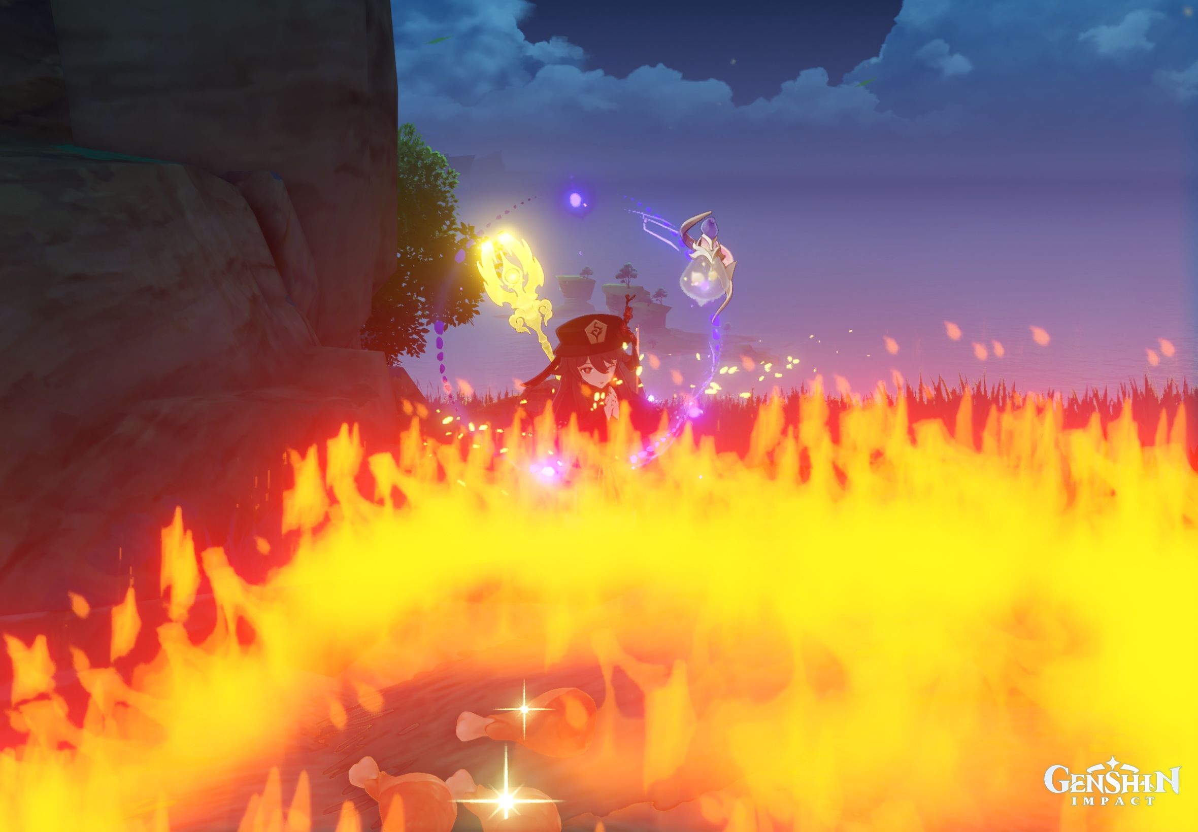 Hu tao cooking some chicken Genshin Impact | HoYoLAB