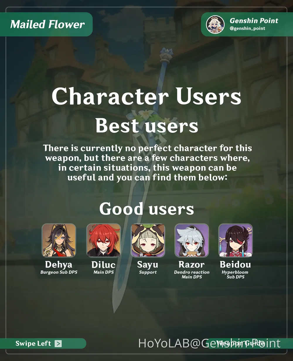 Mailed Flower - Weapon Guide Genshin Impact | HoYoLAB