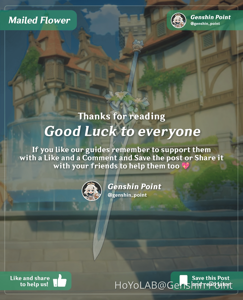 Mailed Flower - Weapon Guide Genshin Impact | HoYoLAB