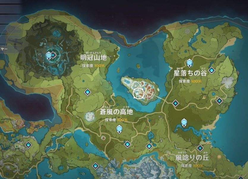 モンドの地図 Genshin Impact | HoYoLAB