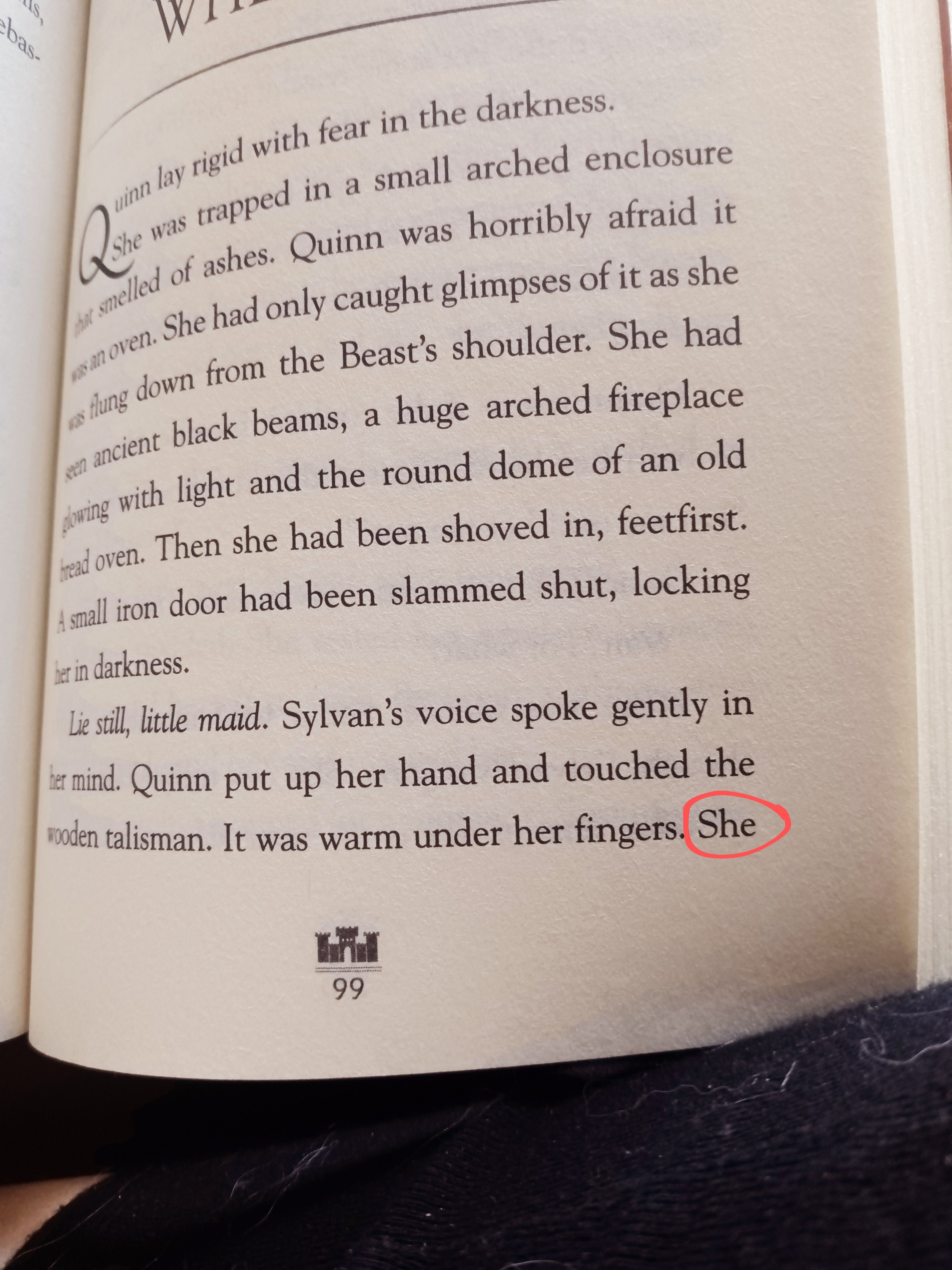 The last sentence on page 99 of a book tells you your mental state ...