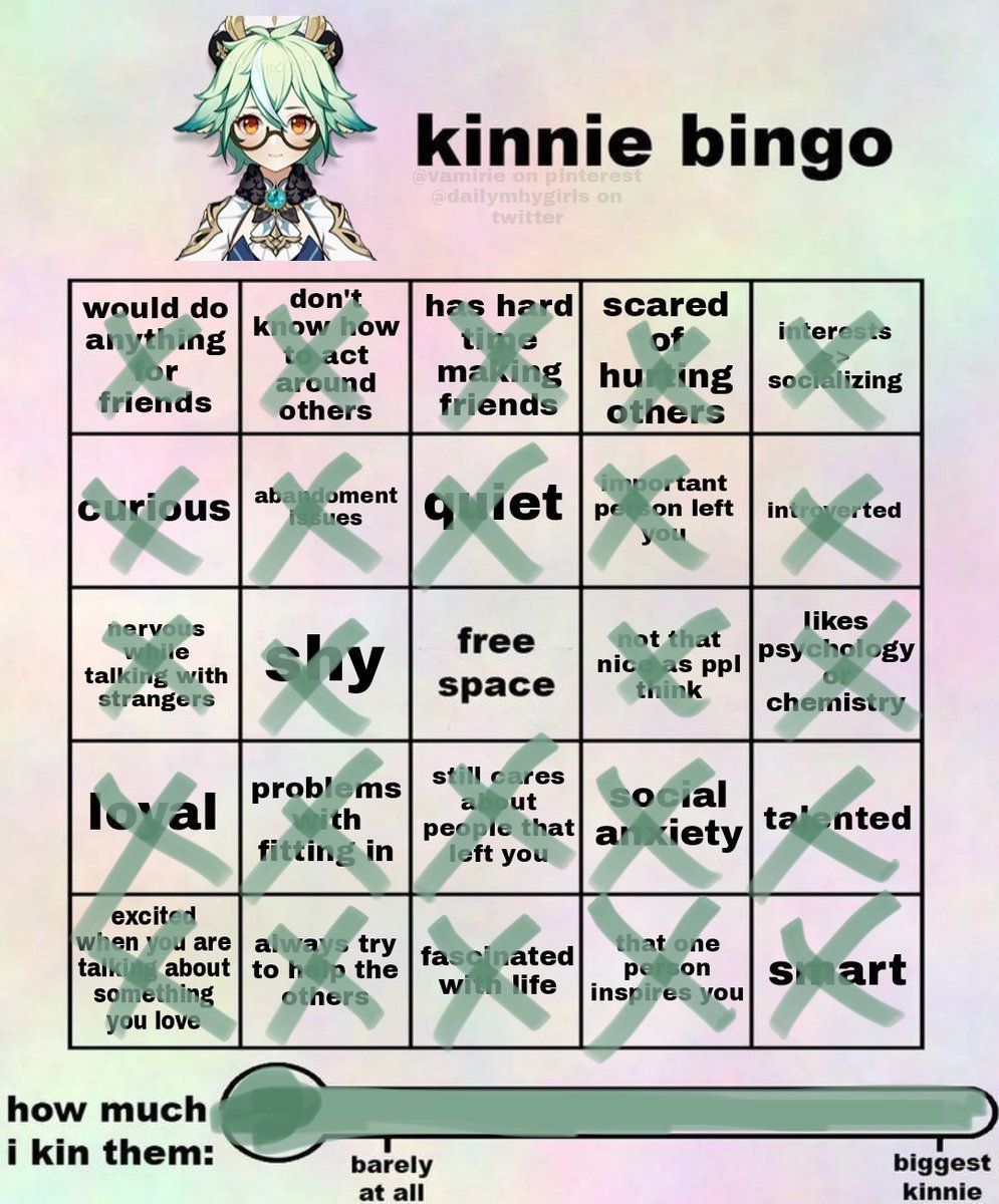 kinnie bingos (i got bored again) Genshin Impact | HoYoLAB