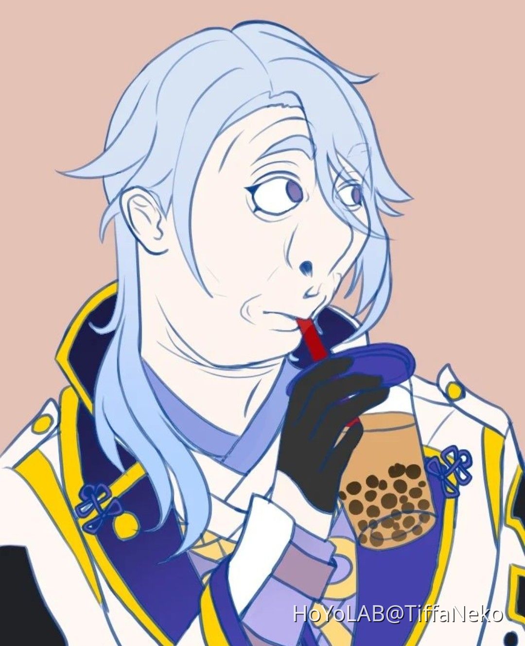 Just Ayato sipping Boba content Genshin Impact | HoYoLAB