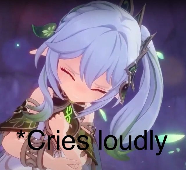 Your last saved image is the reason Nahida is crying … Genshin Impact ...