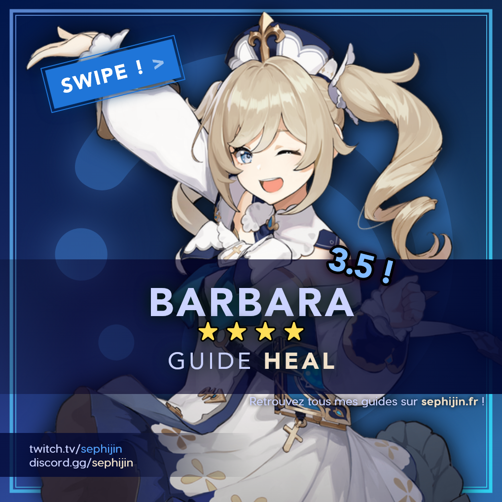 [Guides pour la version 3.5] Guide Barbara Heal ! Genshin Impact | HoYoLAB