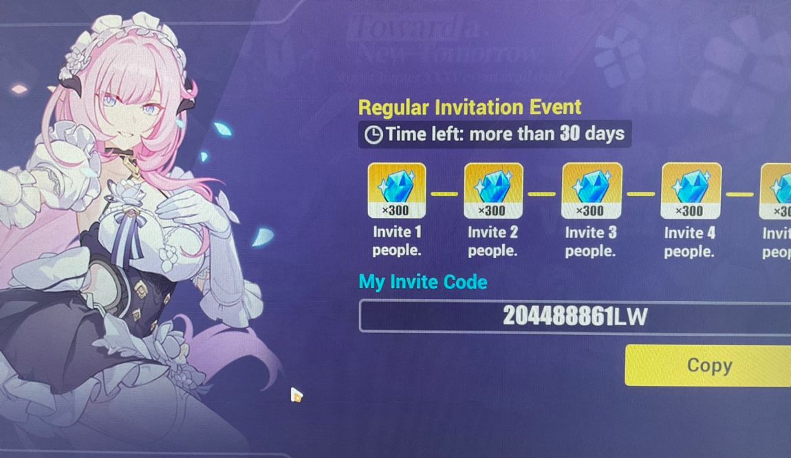 ️My invitation Code ️ Honkai Impact 3rd | HoYoLAB