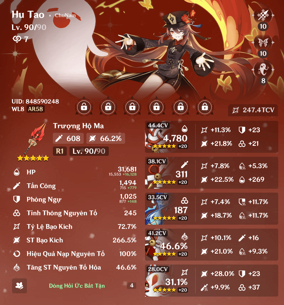 Hutao tốt nghiệp 2 tháng Genshin Impact | HoYoLAB