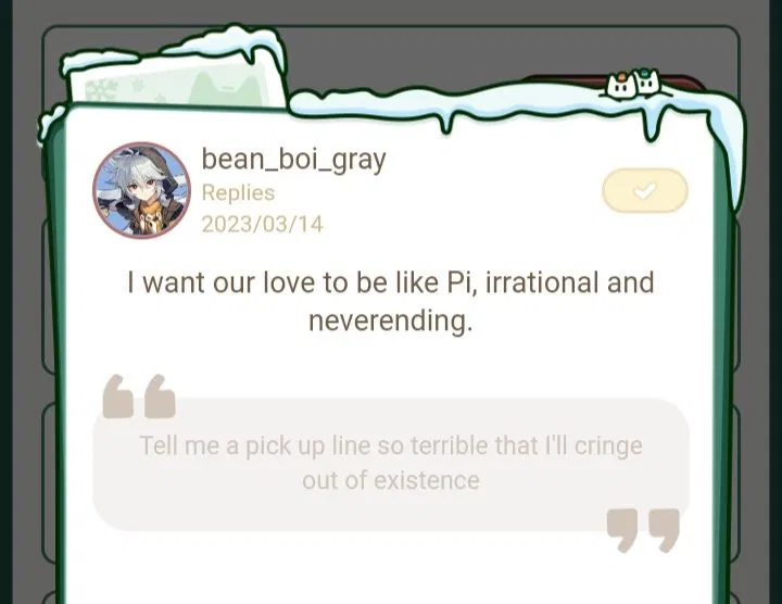 Terrible pick up lines to help you cringe out of existence