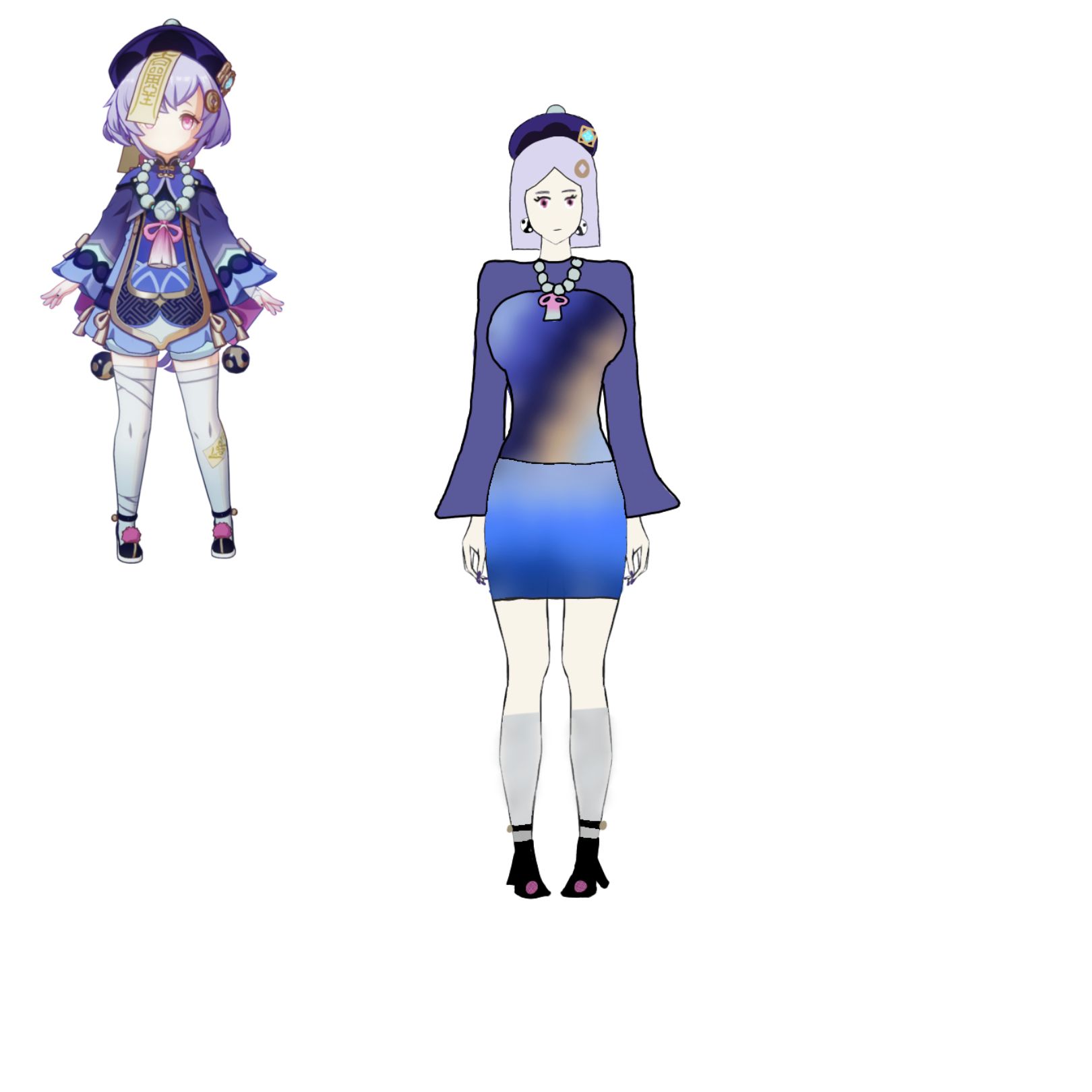 If qiqi was a human in modern age :) Genshin Impact | HoYoLAB
