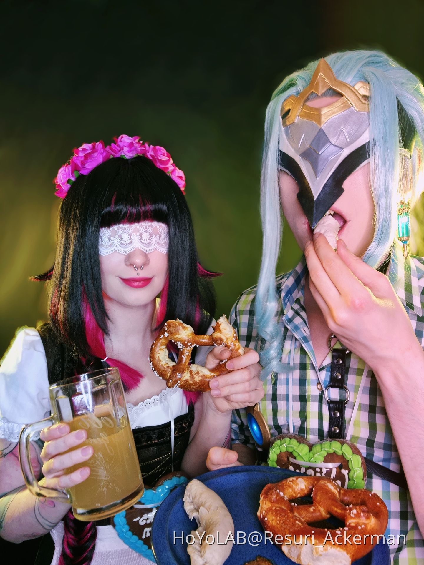 Columbina and Dottore visiting Windblume Festival 🍻🌷💖 Genshin Impact ...