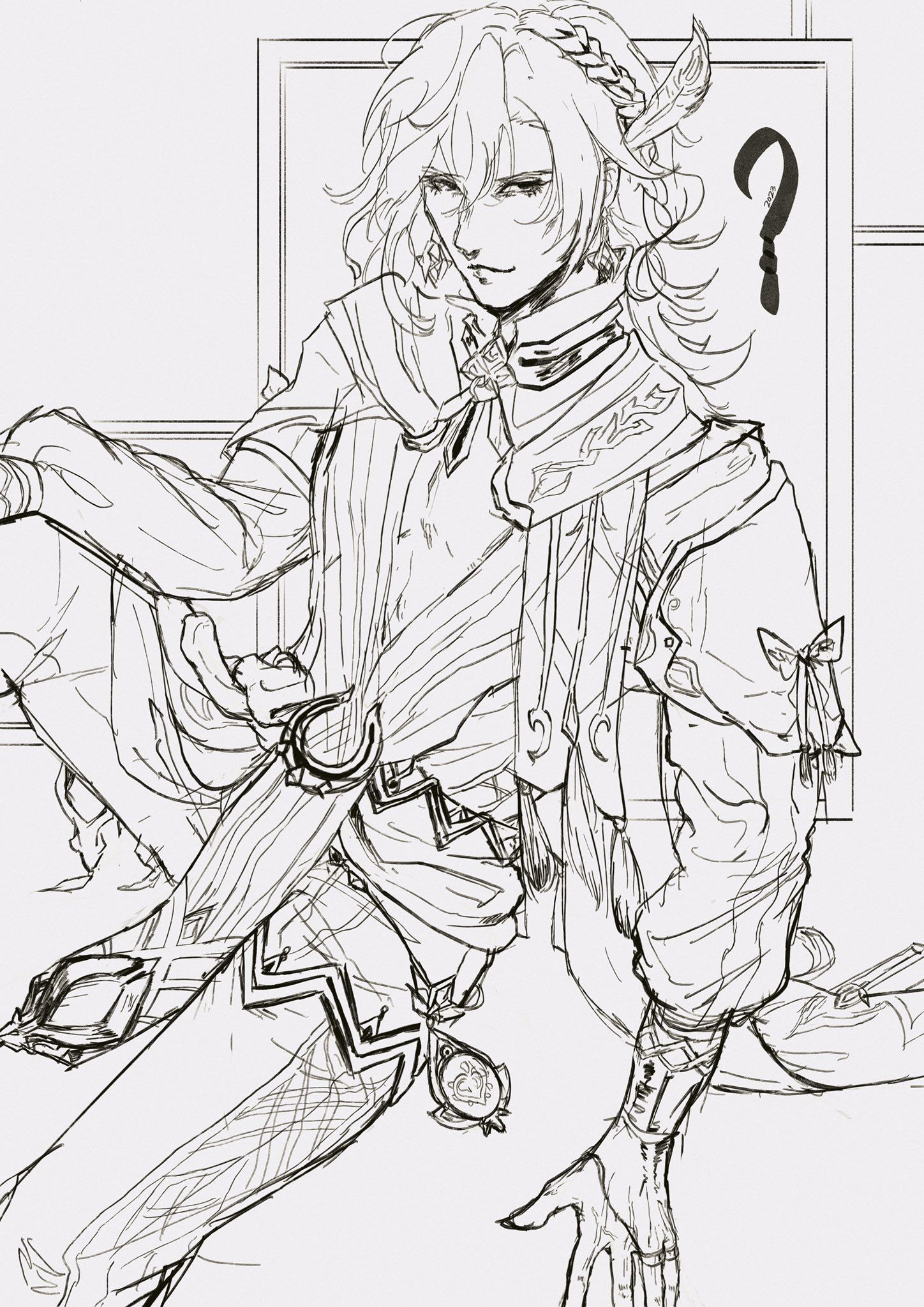 Kaveh (sketch) Genshin Impact | HoYoLAB