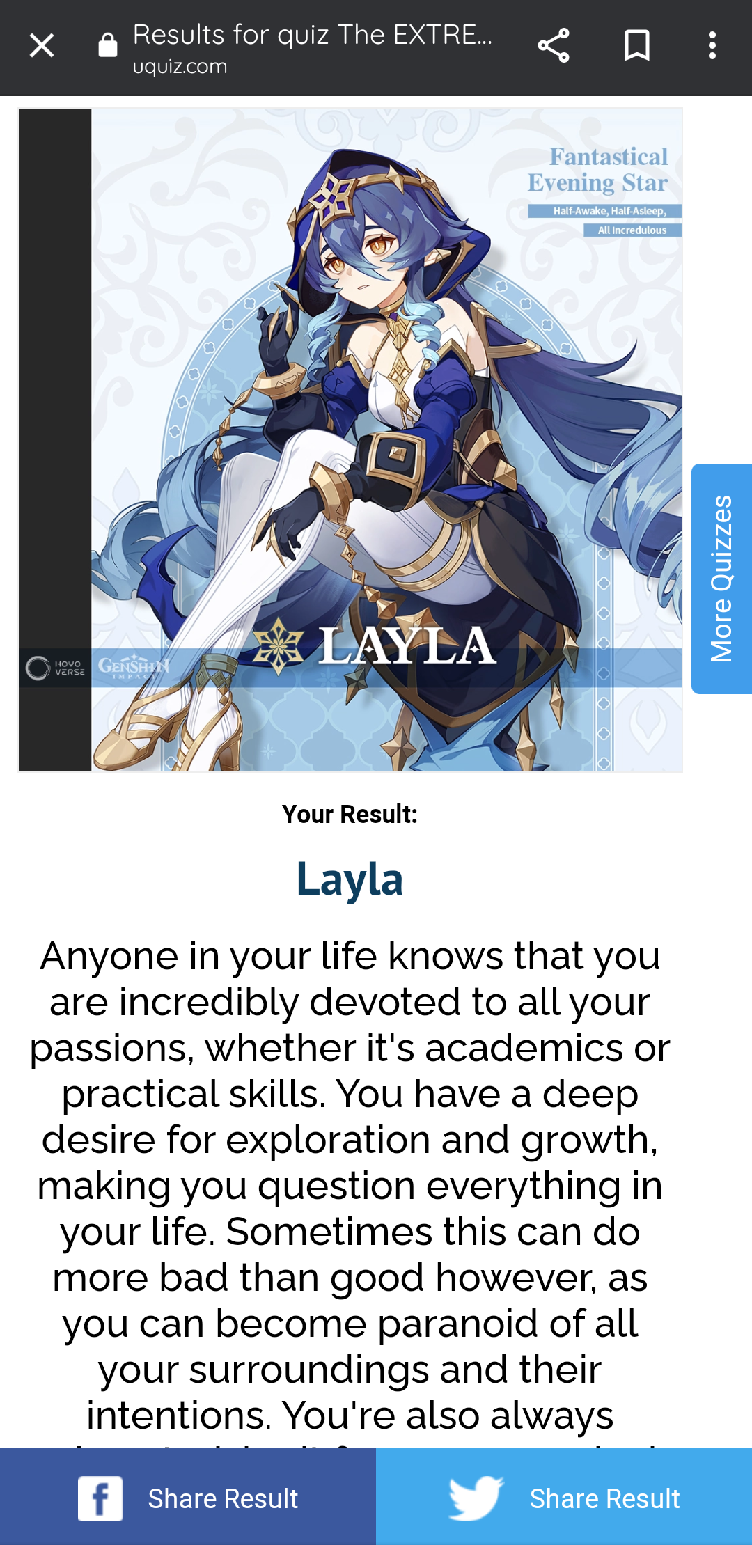 So I took that quiz Genshin Impact | HoYoLAB