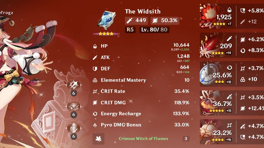 Yanfei Build upload 1 Genshin Impact | HoYoLAB