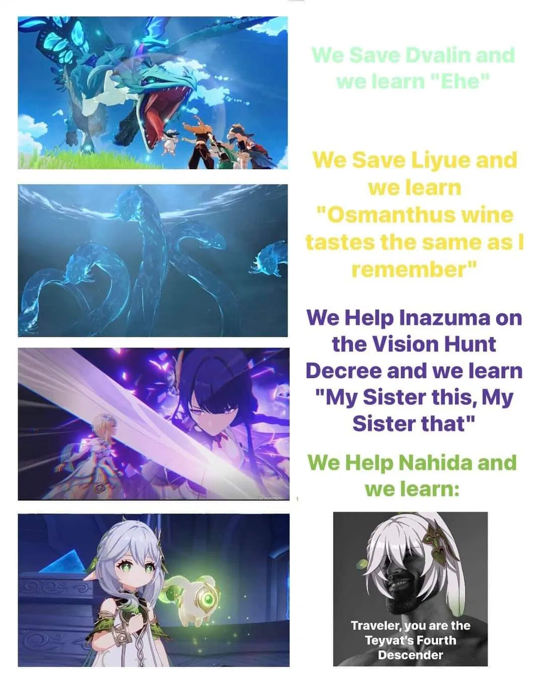 Nahida meme Genshin Impact | HoYoLAB