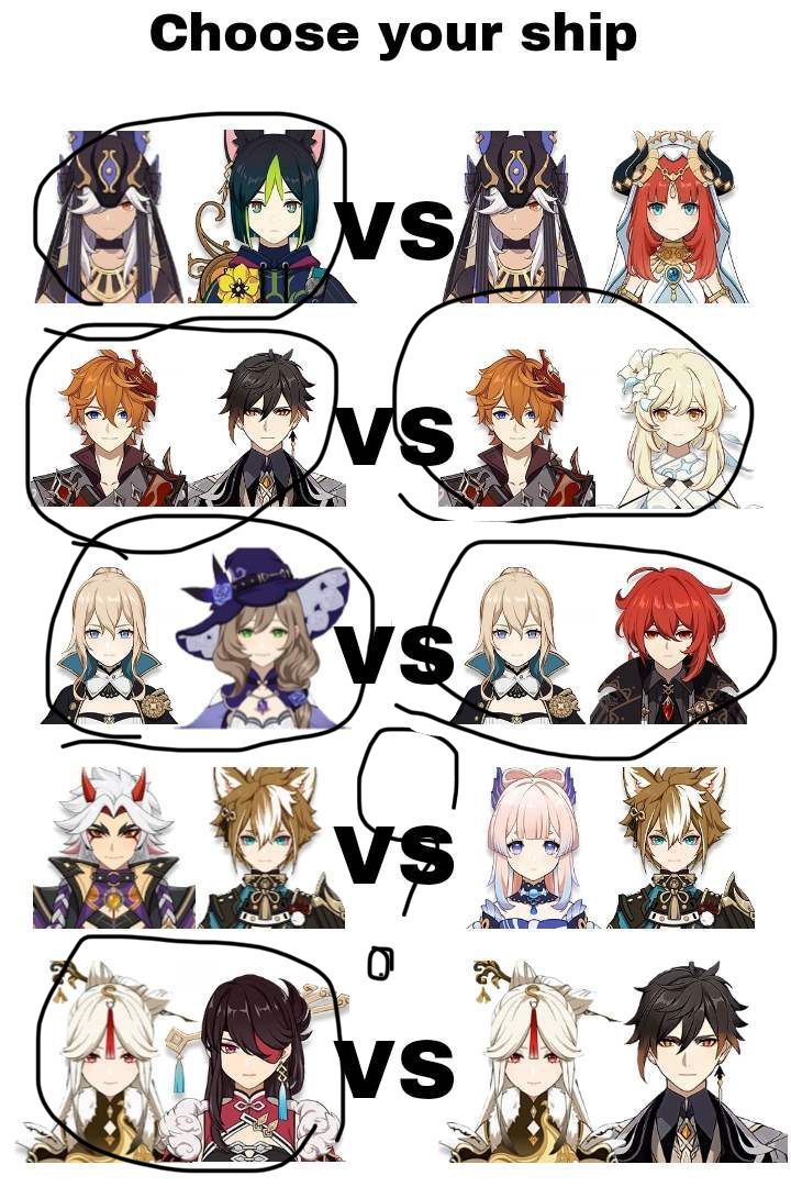 My favorite ships Genshin Impact | HoYoLAB