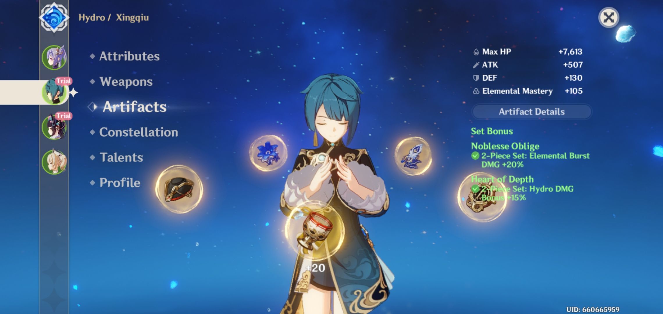 Xinqiu build Genshin Impact | HoYoLAB