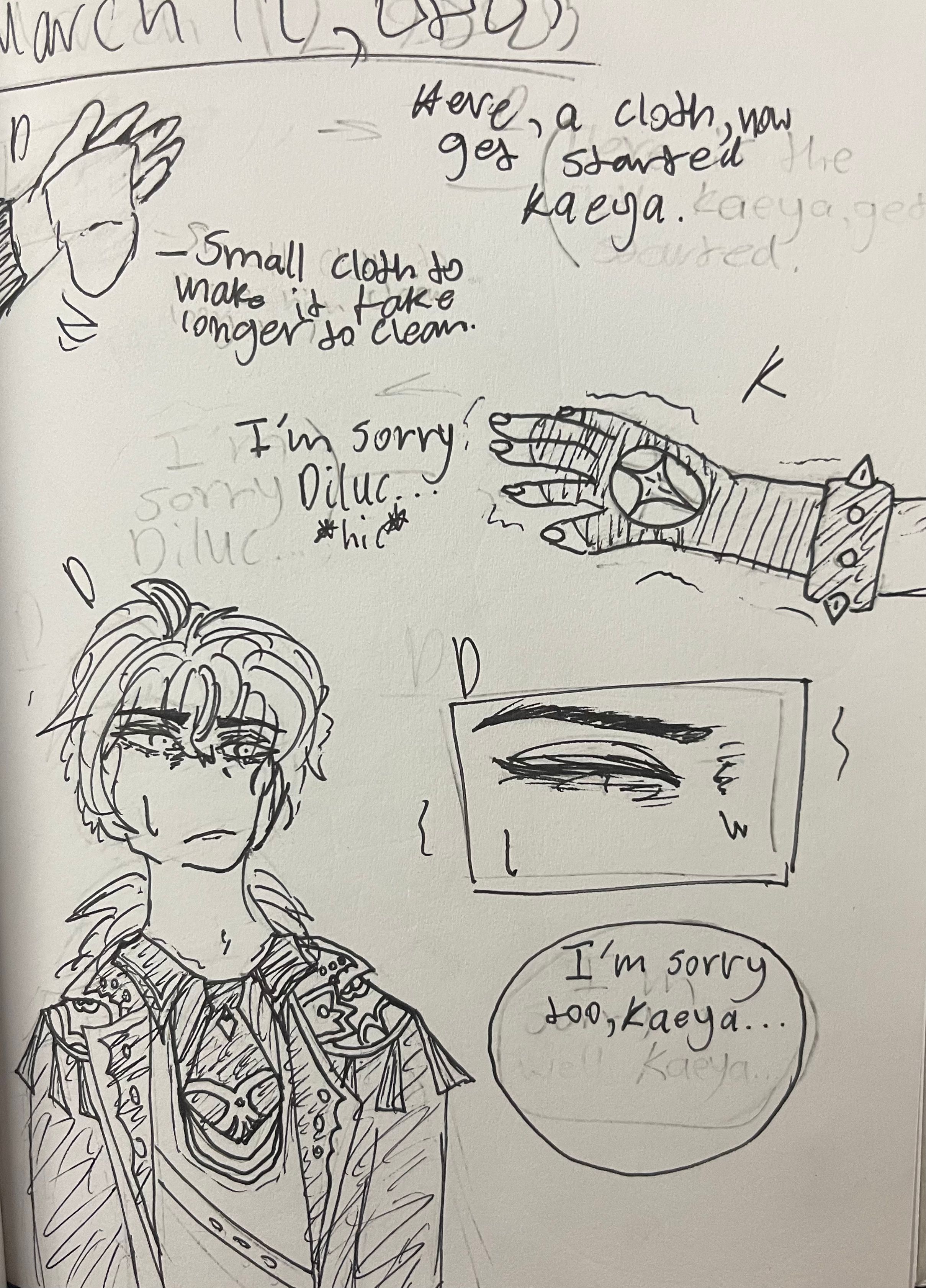 Kaeya and Diluc Comic, Page 2: lining complete Genshin Impact | HoYoLAB