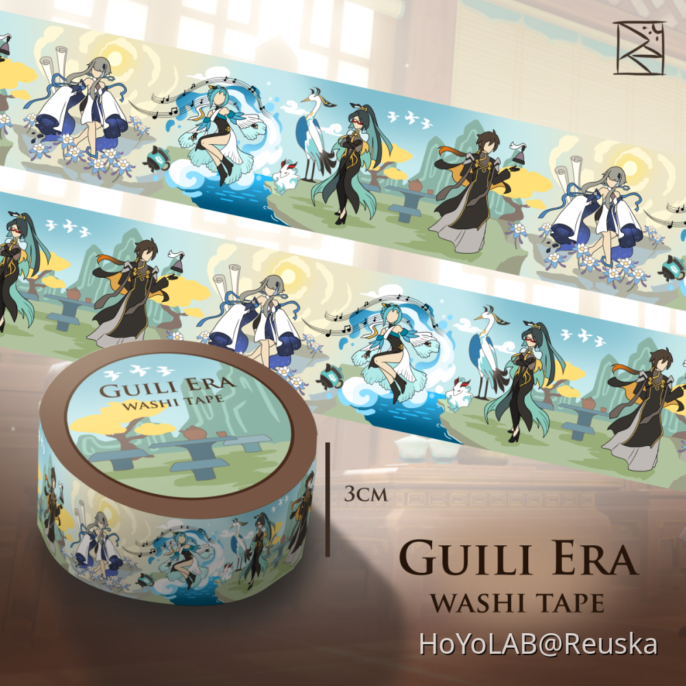 Guili Era Washi Tape Design Genshin Impact | HoYoLAB
