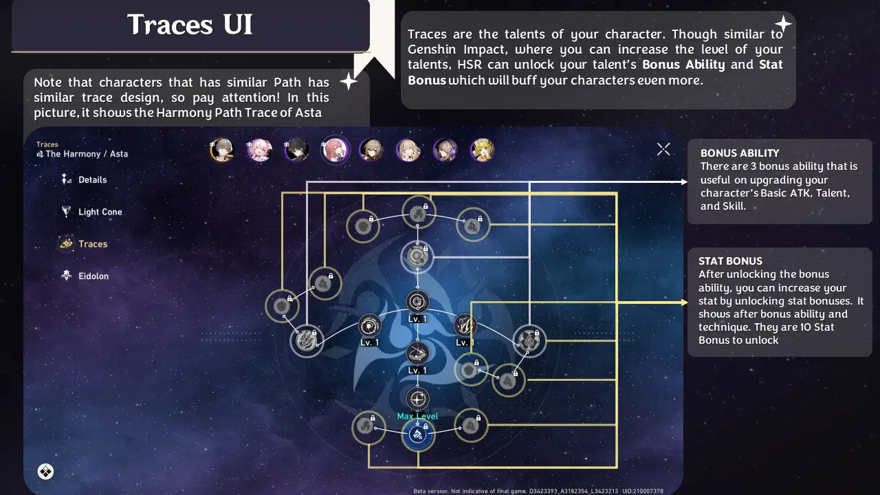 Beginner's Guide for Honkai: Star Rail Part 1 | User Interface Basics ...