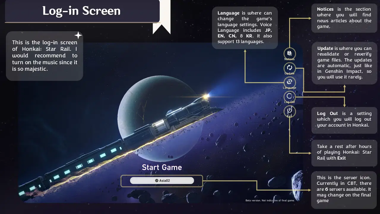 Beginner's Guide for Honkai: Star Rail Part 1 | User Interface Basics Honkai: Star Rail | HoYoLAB