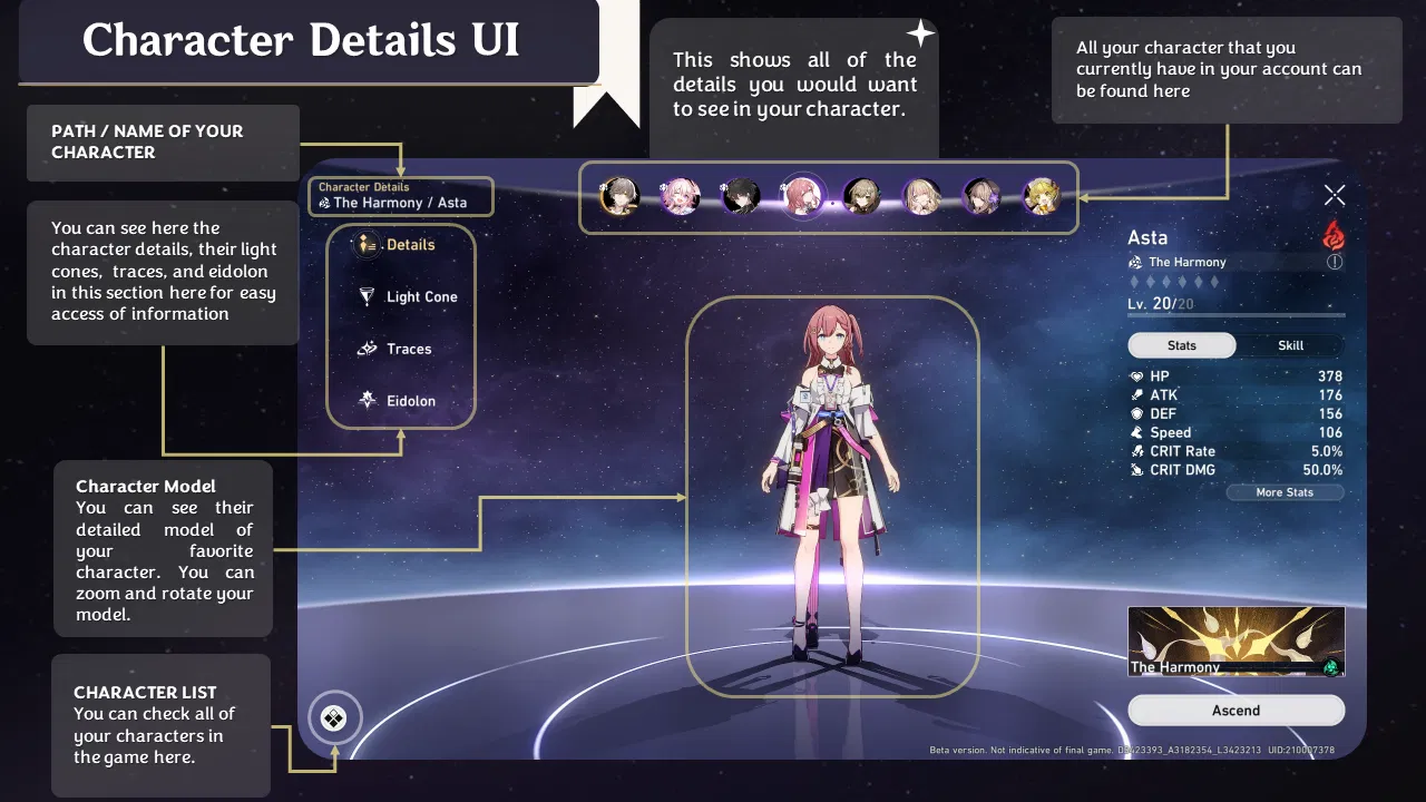 Beginner's Guide for Honkai: Star Rail Part 1 | User Interface Basics ...