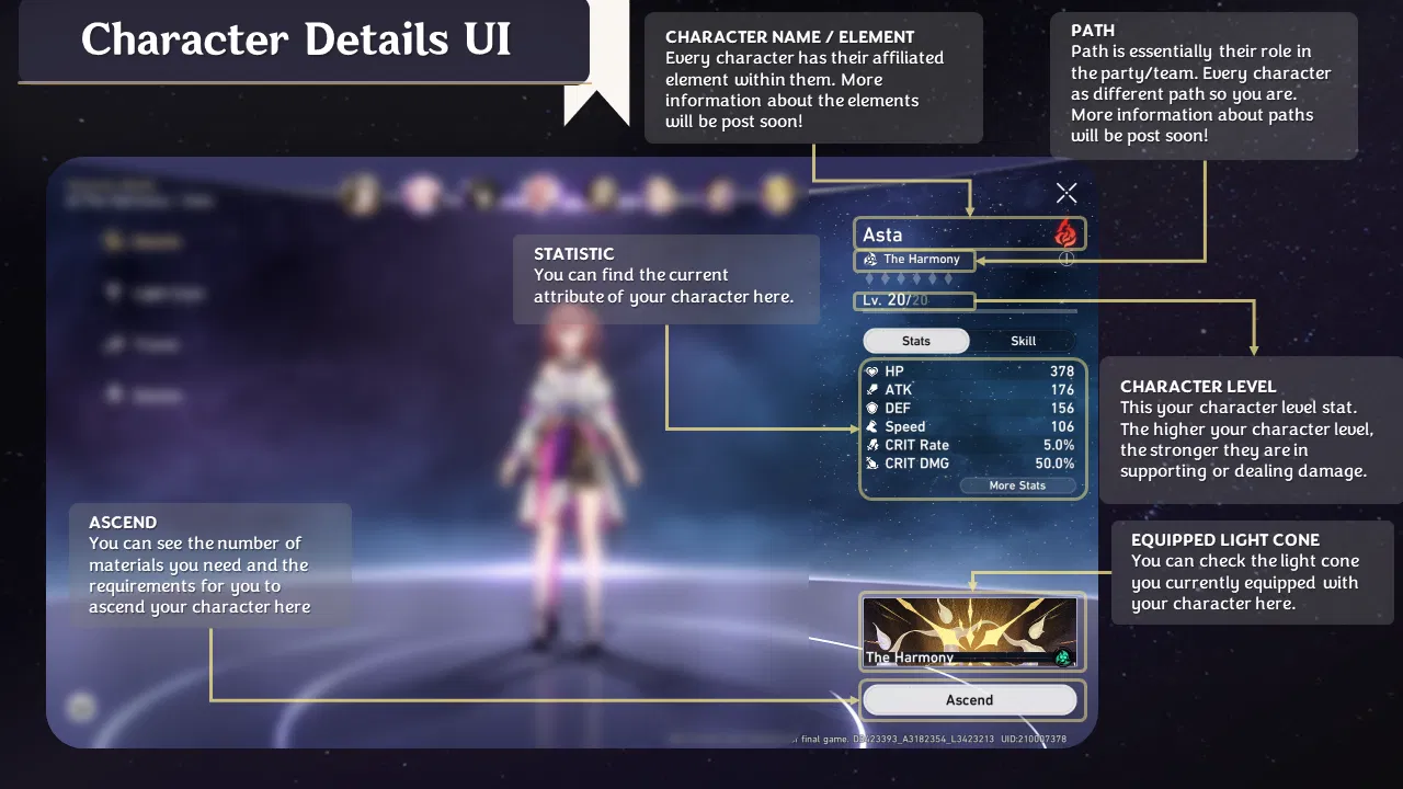 Beginner's Guide for Honkai: Star Rail Part 1 | User Interface Basics Honkai: Star Rail | HoYoLAB