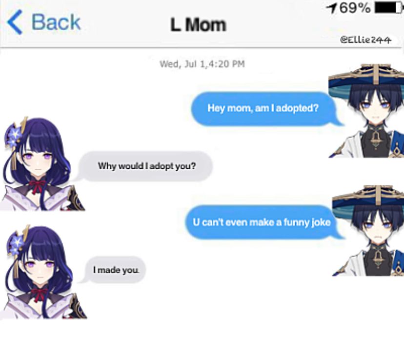 This is how I imagine they text 💀 Genshin Impact | HoYoLAB