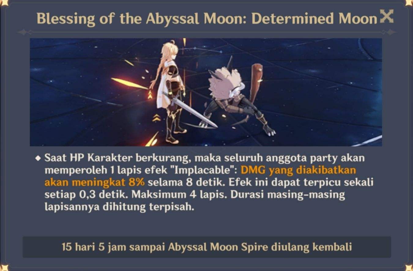 [Versi 3.5] Spiral Abyss: Determined Moon - 33 Star AR45 Genshin Impact | HoYoLAB