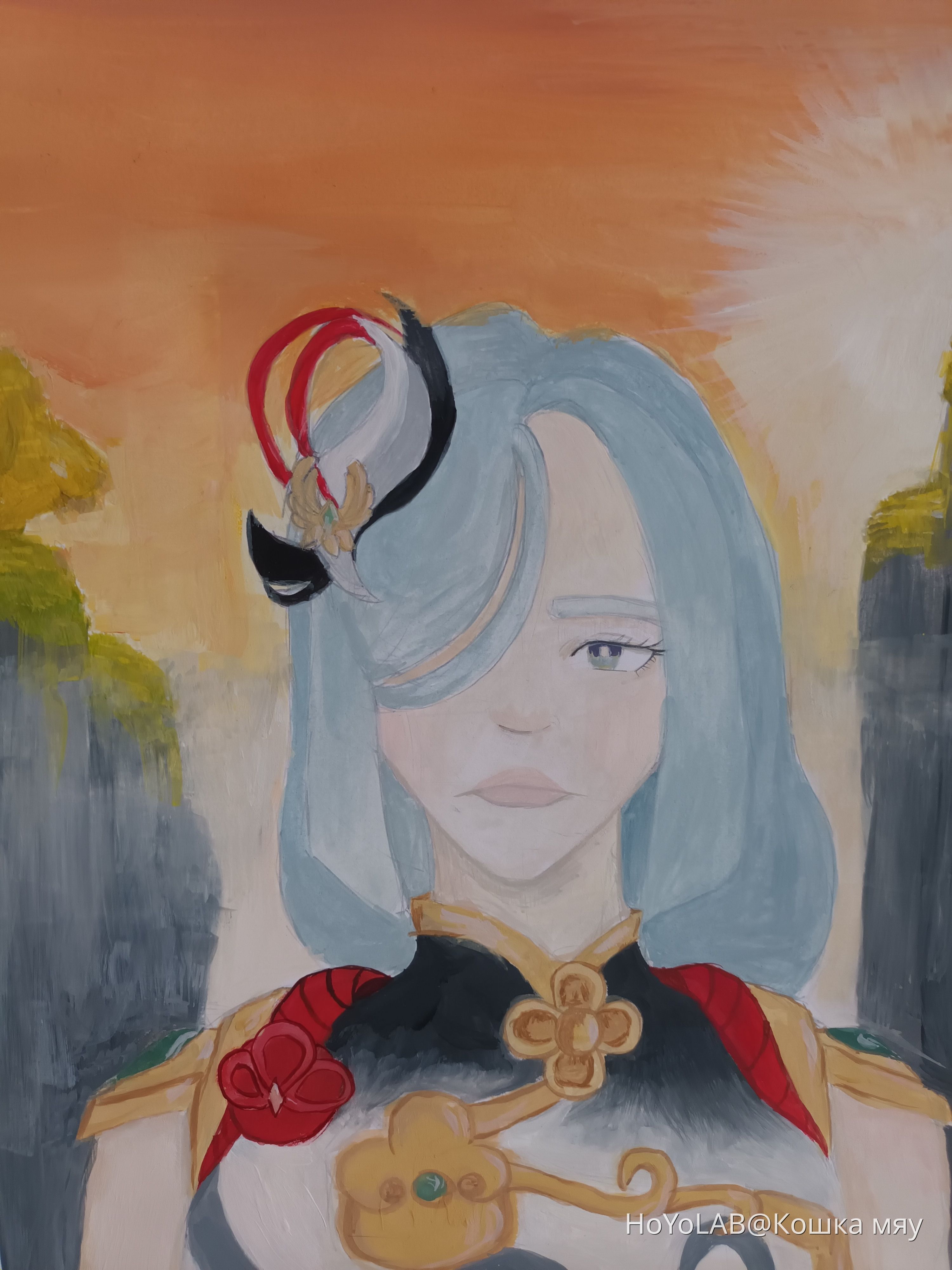 Shen He art for contest Genshin Impact | HoYoLAB