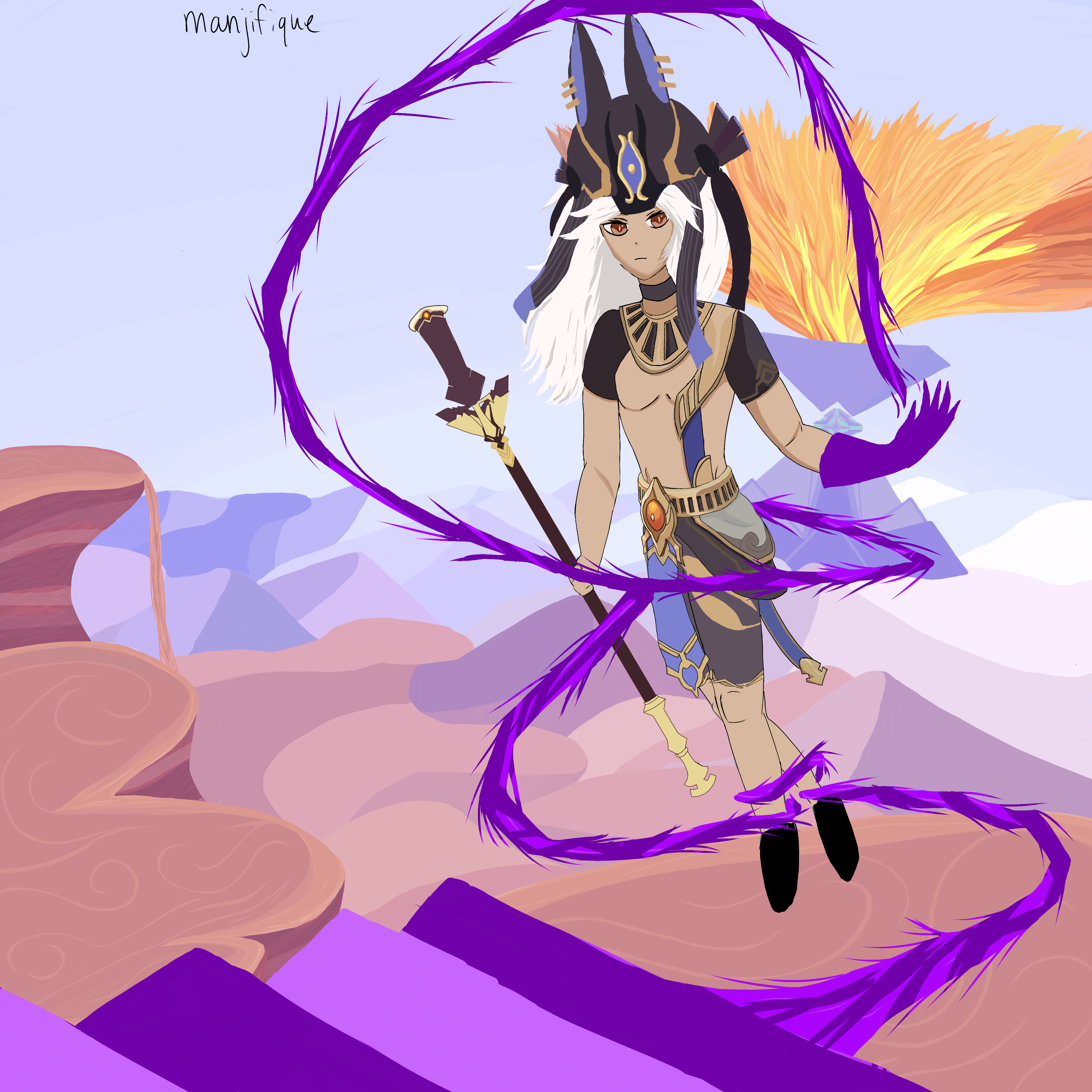 Cyno drawing Genshin Impact | HoYoLAB