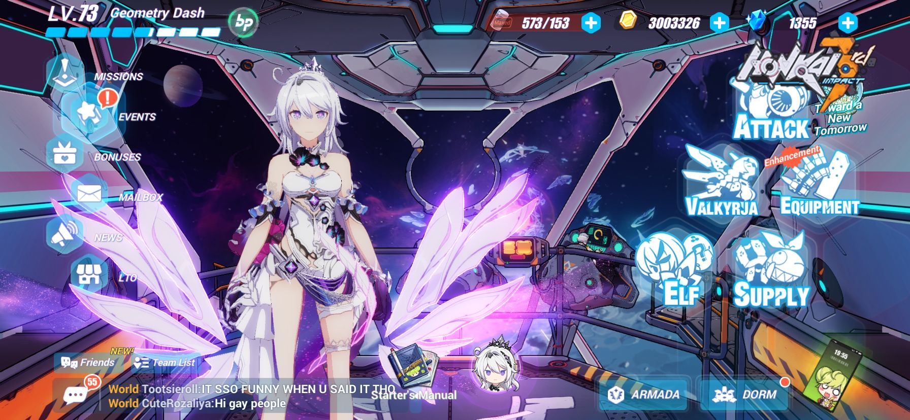 The end of part 1 of hi3 kiana you will be in our hearts forever ...