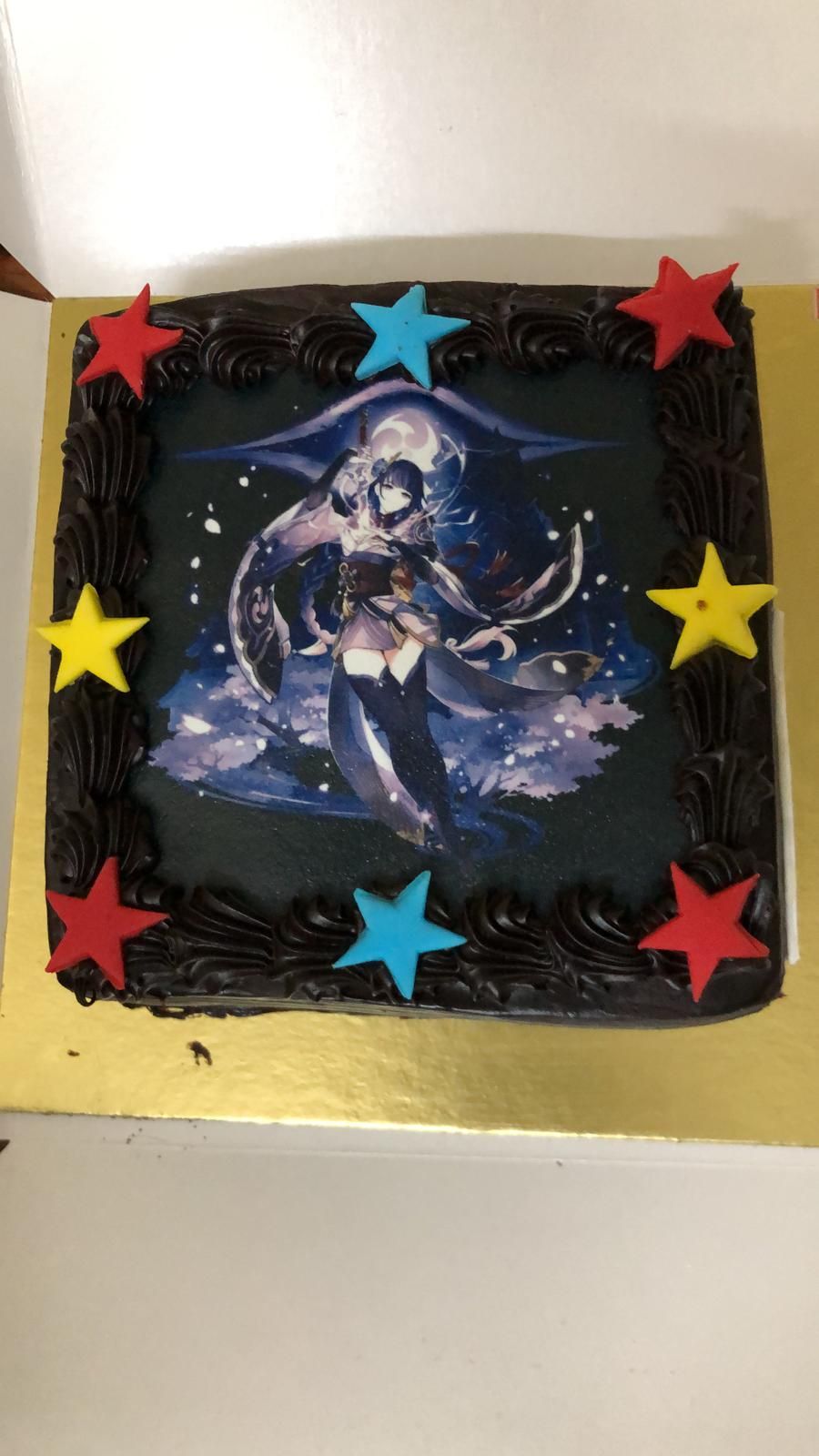this was my sisters birthday cake 🎂 Genshin Impact | HoYoLAB