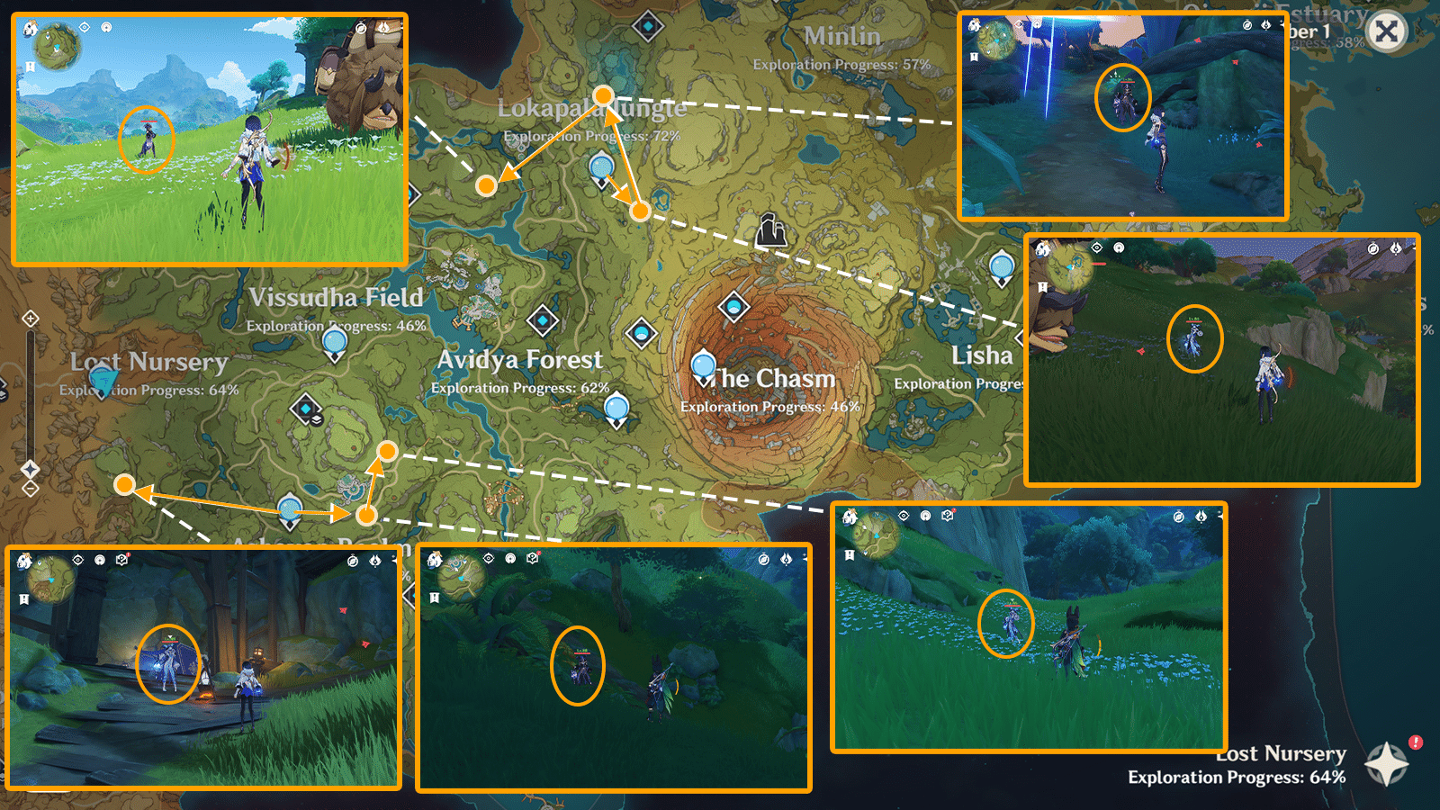 Cicin Mages*35 – Farming Route Guide Genshin Impact | HoYoLAB