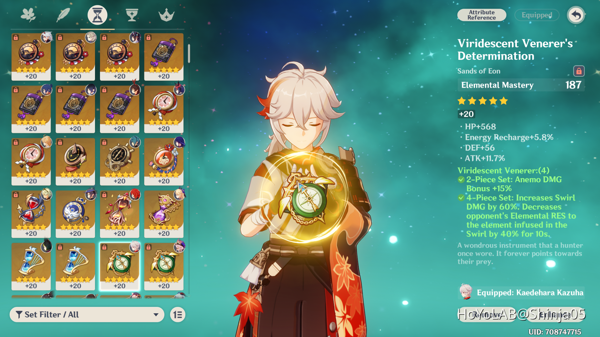 Finally a full 3 piece EM Viridescent Venerer :) Genshin Impact | HoYoLAB
