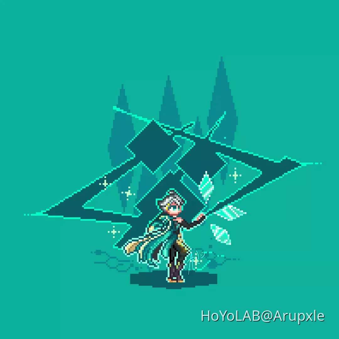 AlHaitham Pixel Art Genshin Impact | HoYoLAB