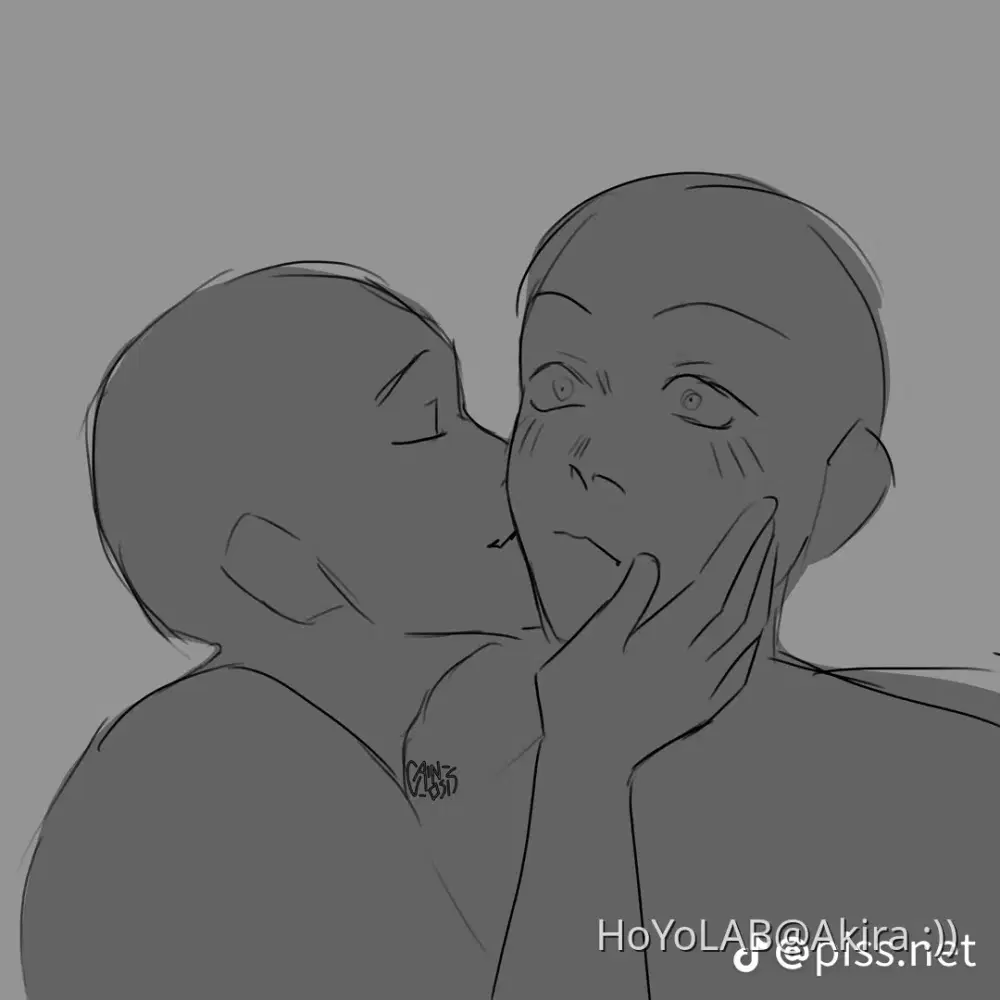 kiss drawing reference