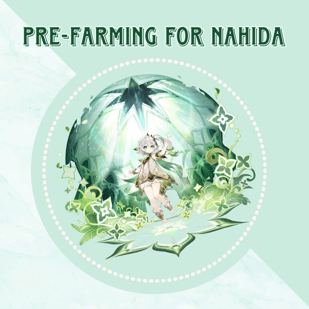 Pre-farming for Nahida Day 2 Genshin Impact | HoYoLAB