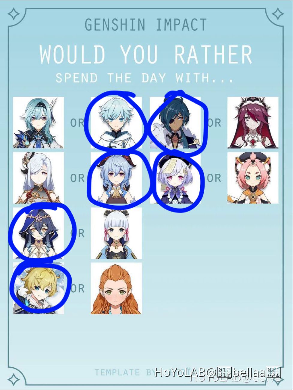 more Genshin templates Genshin Impact | HoYoLAB