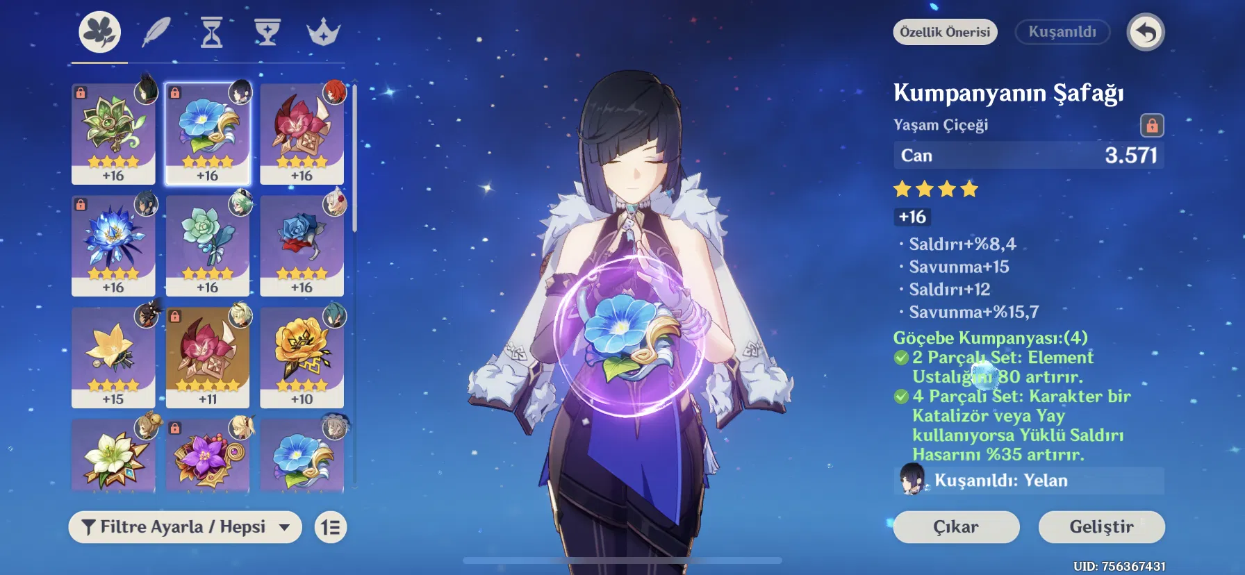 Yelan build/takım önerisi Genshin Impact | HoYoLAB