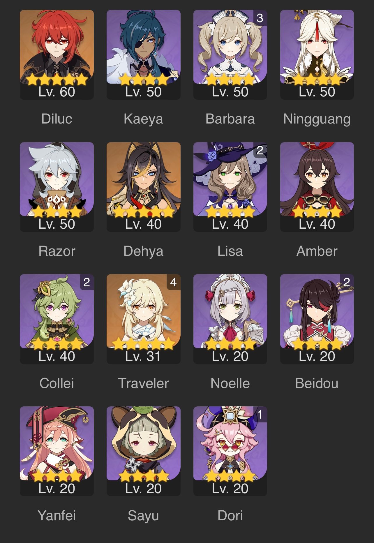 team reco Genshin Impact | HoYoLAB