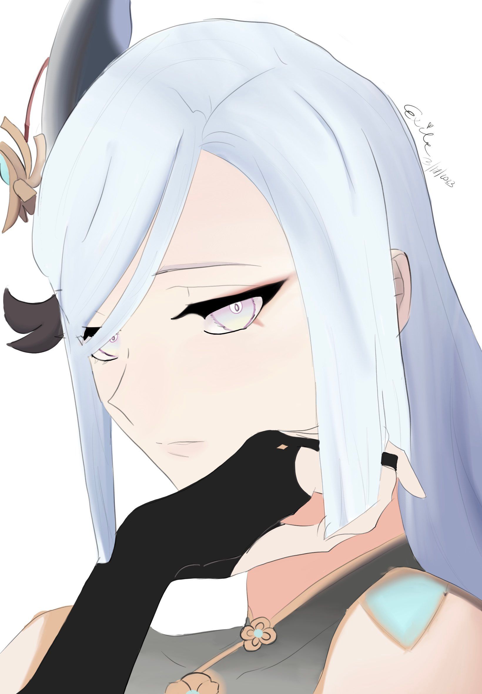 Shenhe Fanart Genshin Impact | HoYoLAB