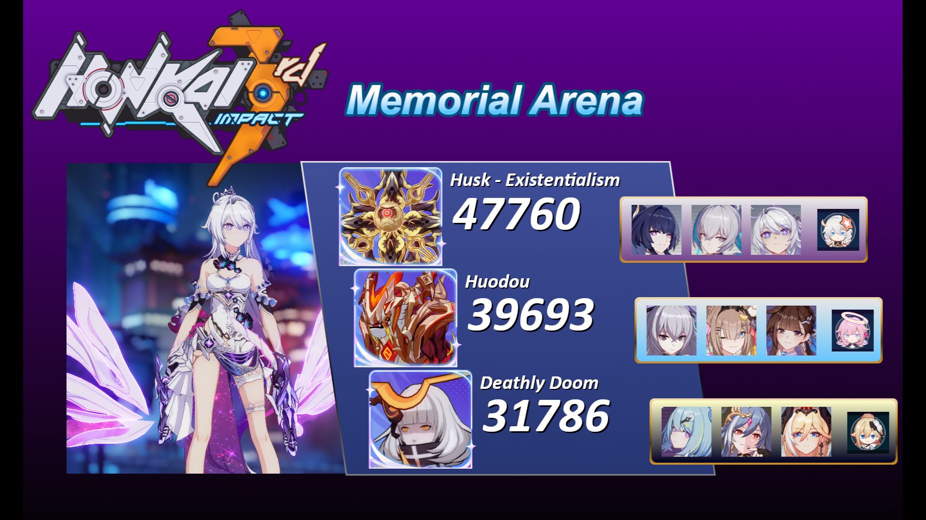 Memorial Arena Runs - 14/03/2023-19/03/2023 Honkai Impact 3rd | HoYoLAB