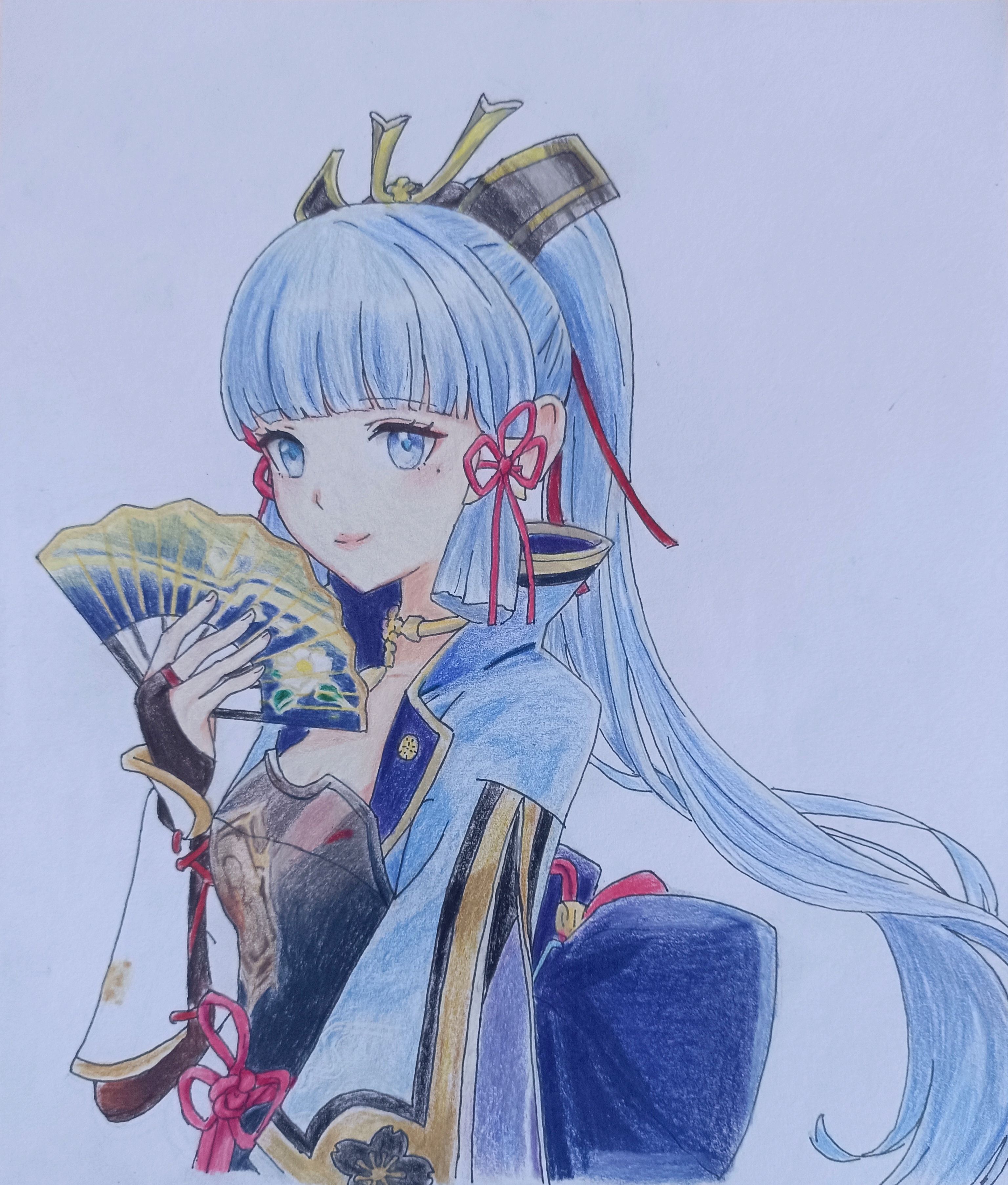 Ayaka drawing Genshin Impact | HoYoLAB