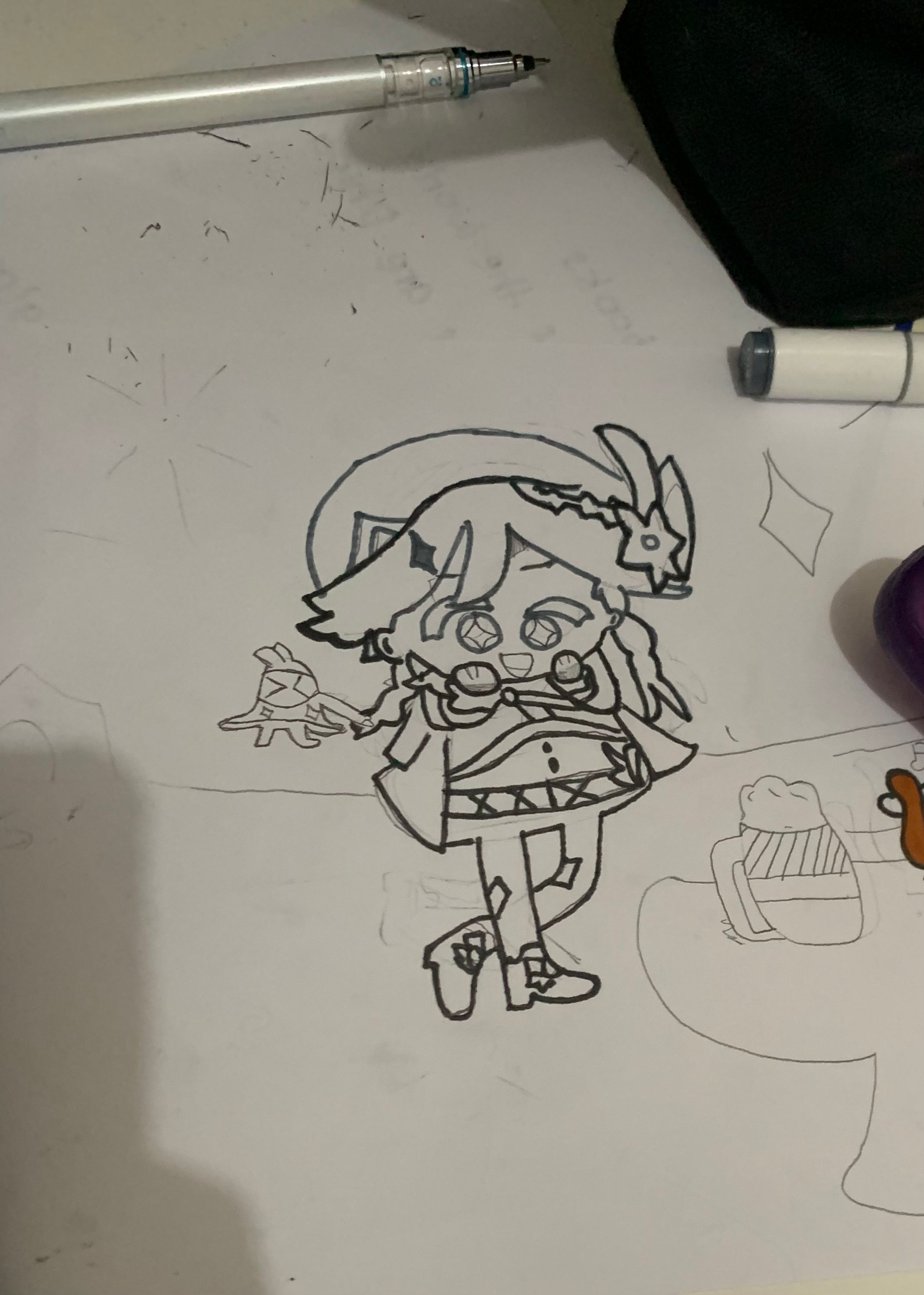 Day 1 of drawing chibi venti!! Genshin Impact | HoYoLAB