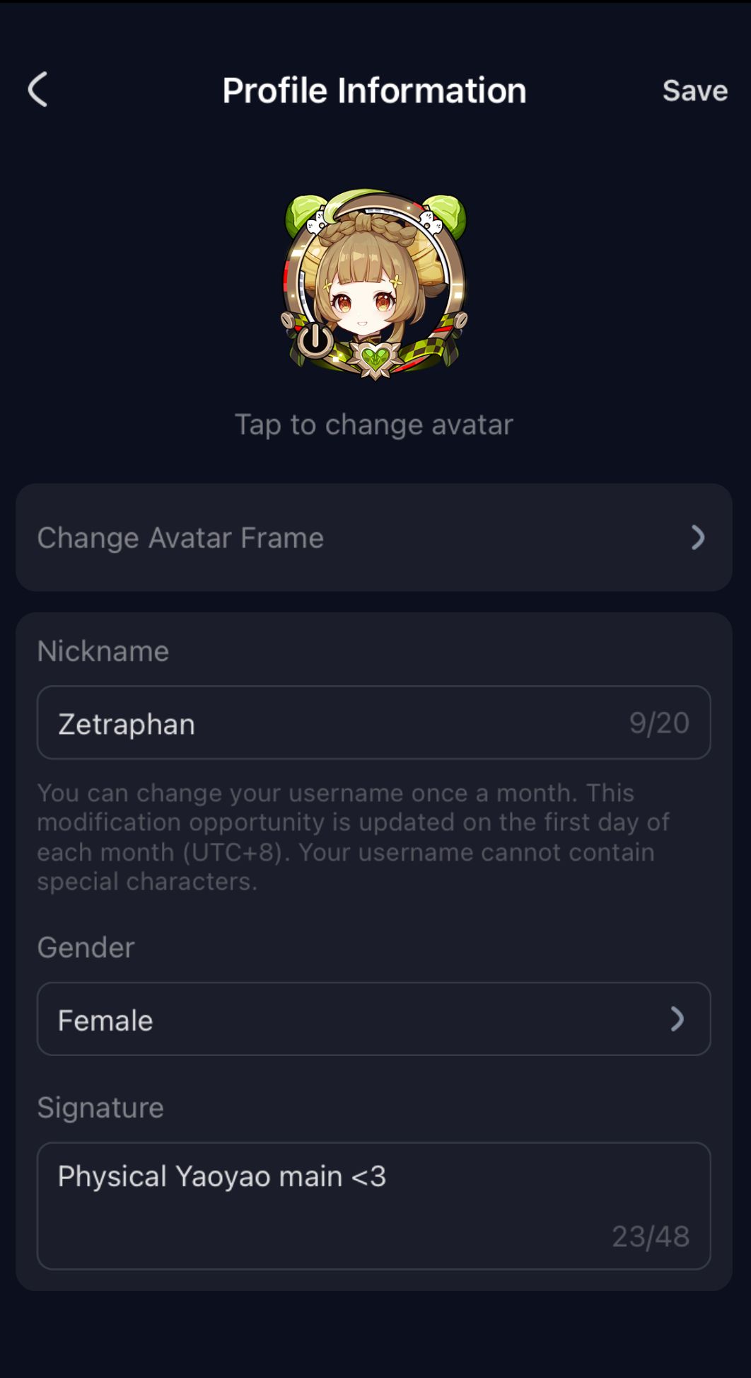 THAT FRAME GOES SO GOOD WITH YAO YAO >:D | HoYoLAB