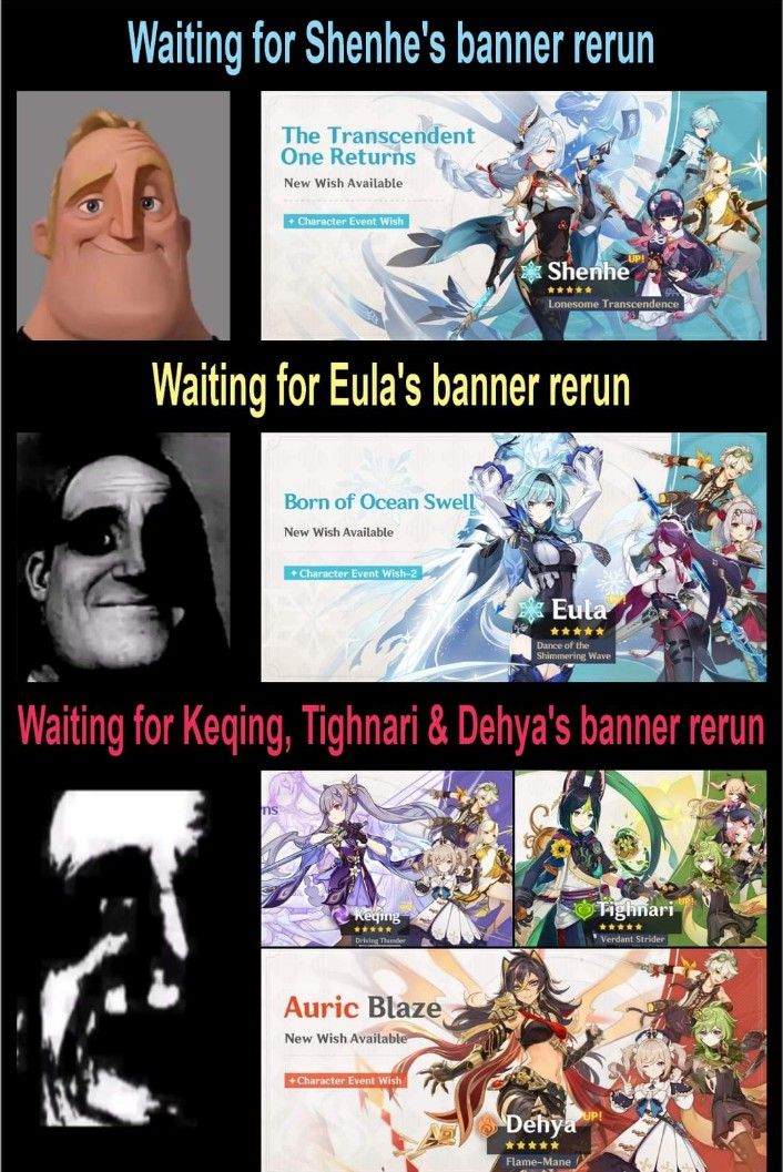 BANNERS RERUN MEME# Genshin Impact | HoYoLAB