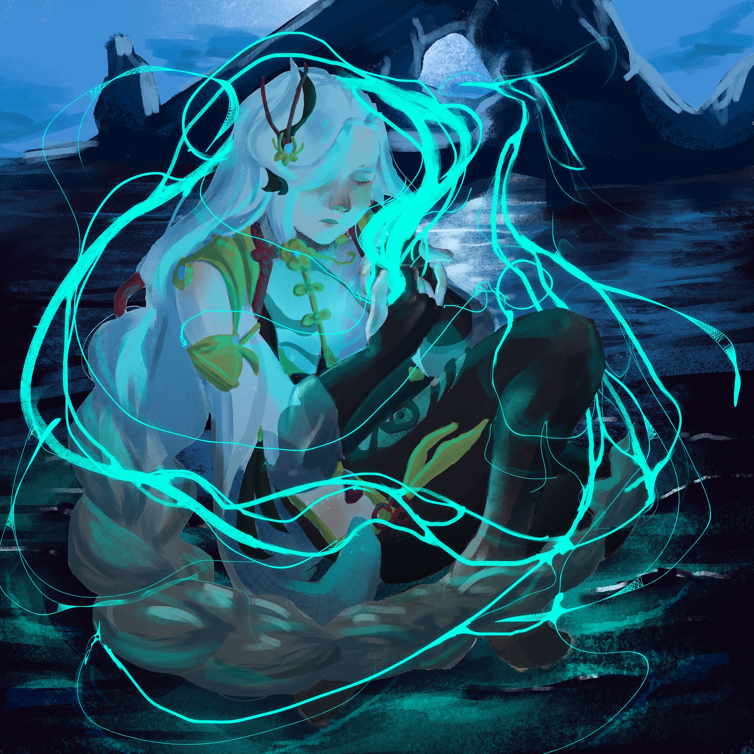 Shenhe near Guyun Stone Forest Genshin Impact | HoYoLAB