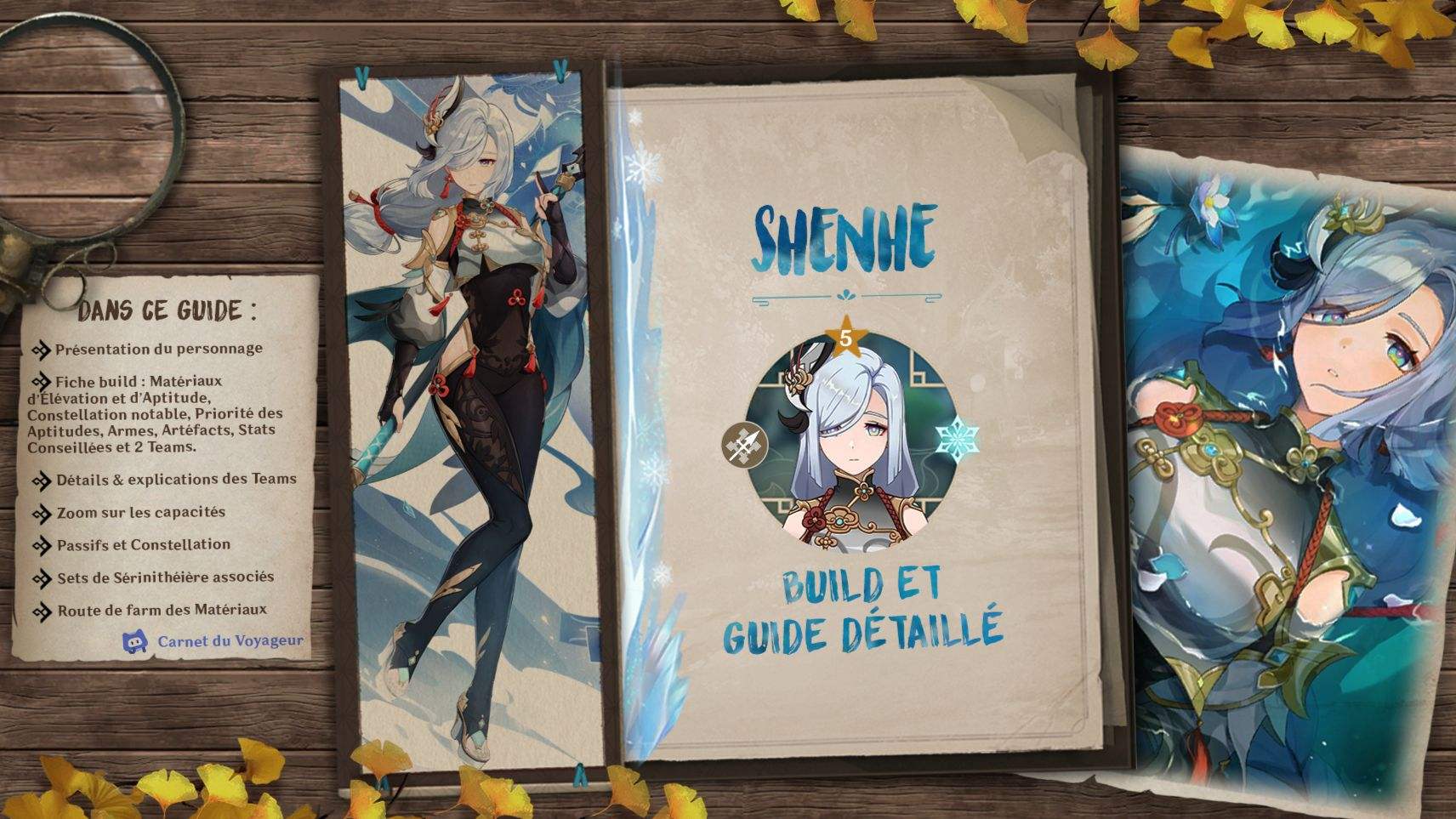 [Version 3.5] Shenhe | Planning de Farm et Farming Routes : Fleur de ...